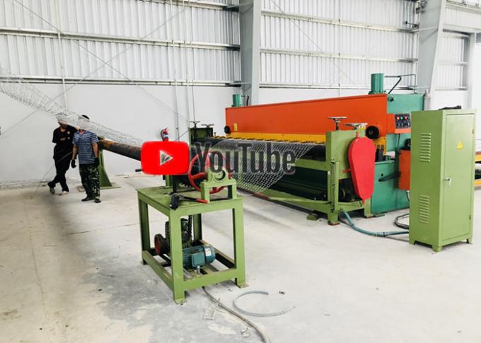 Hexagonal Wire Mesh Machine 4300mm Working Width With Touch Screen PLC ...