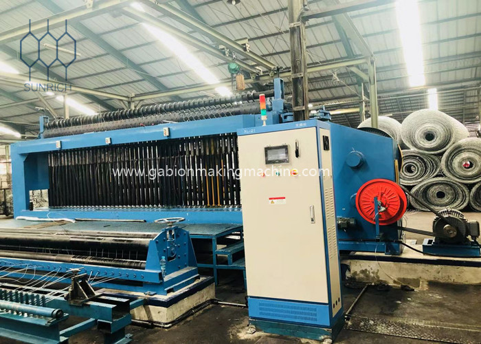 30KW Heavy Duty Gabion Box Machine For 4.0mm Iron Steel Wire Weaving